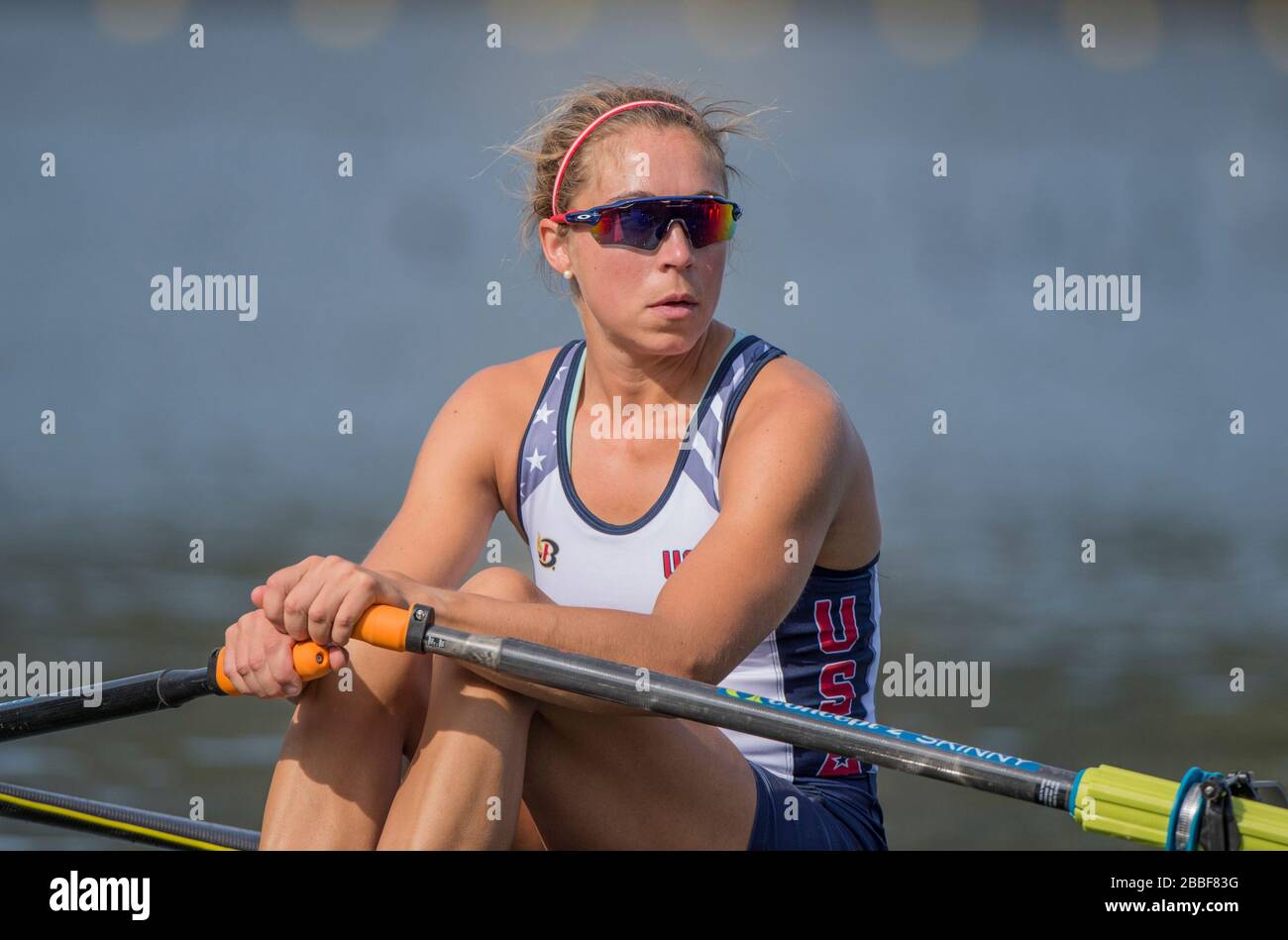 Rio de Janeiro. BRAZIL. USA W1X, Gevvie STONE, at the start. 2016 ...