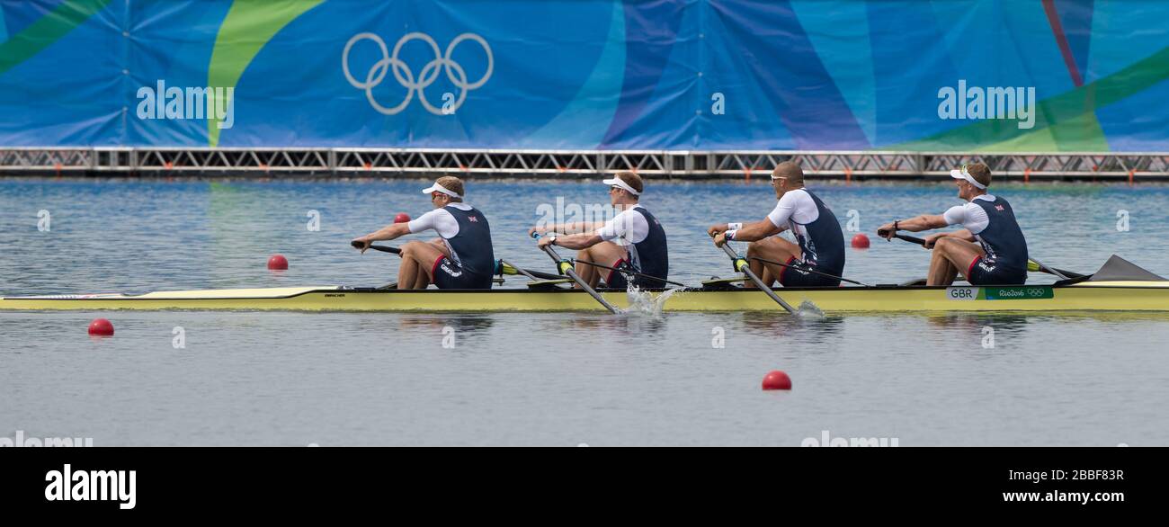 Rio de Janeiro. BRAZIL. 2016 Olympic Rowing Regatta. Lagoa Stadium ...