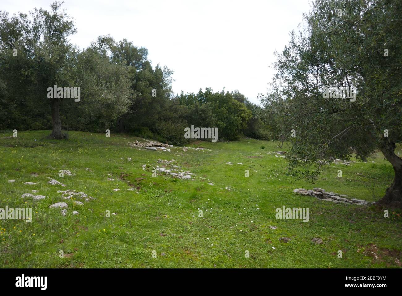 Mycenaean vaulted tomb Nichoria Karpofora Stock Photo - Alamy