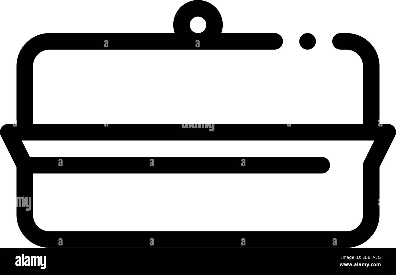 butter dish icon vector outline illustration Stock Vector Image & Art ...