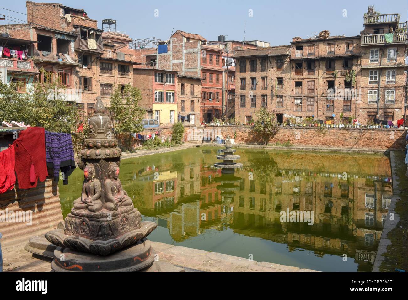 Nepali water pond hi-res stock photography and images - Alamy