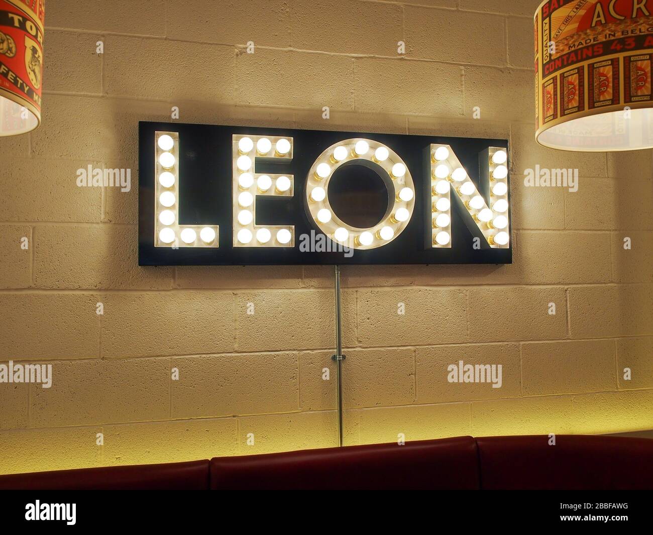 Leon restaurant sign logo hi-res stock photography and images - Alamy