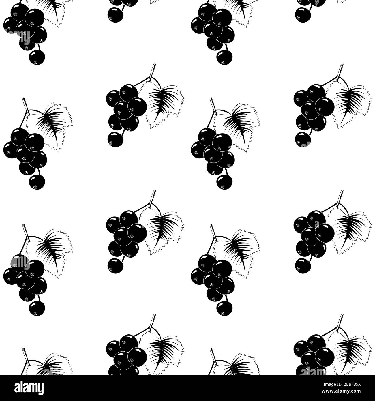 Natural delicious juicy organic berries seamless pattern with ...