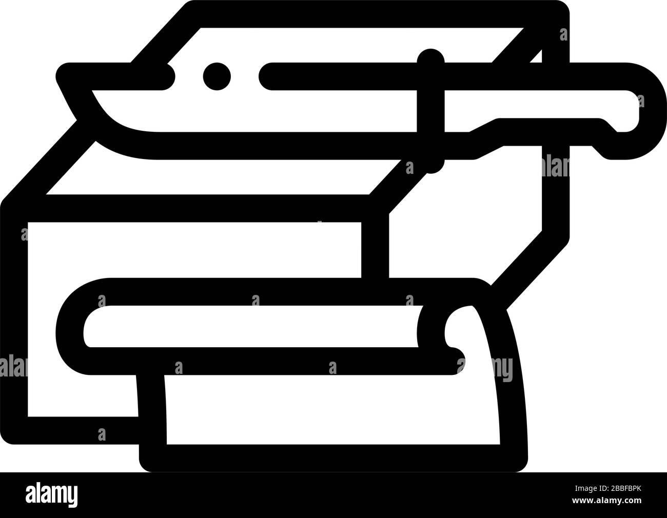 butter slices icon vector outline illustration Stock Vector Image & Art ...