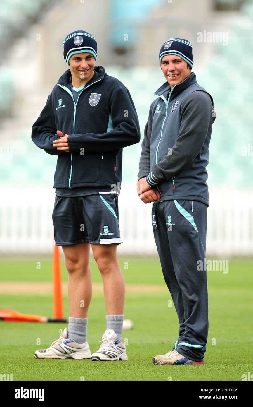 Surrey's Tom Curran and Rory Burns (right Stock Photo - Alamy