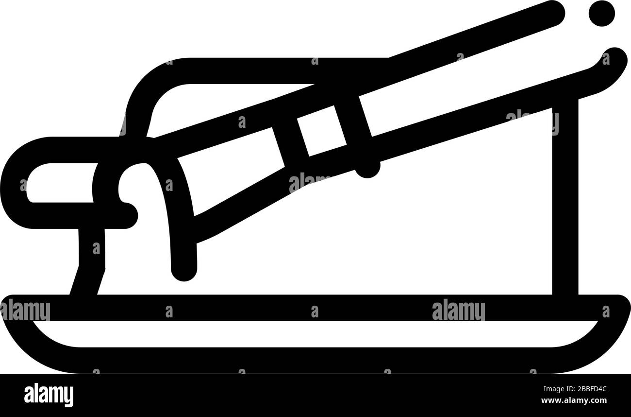 piece of butter with knife icon vector outline illustration Stock ...