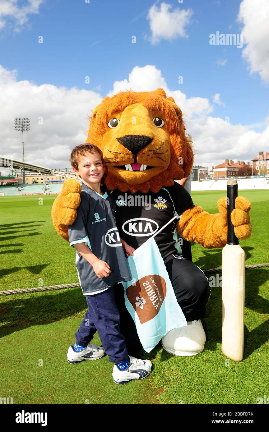Surrey match day mascot hi-res stock photography and images - Alamy