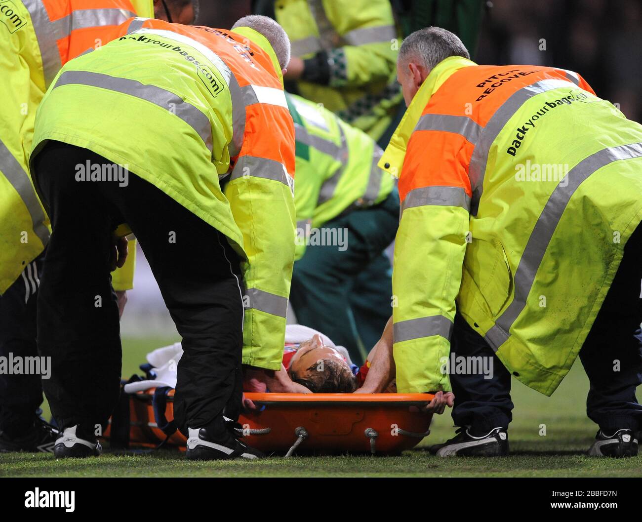 Injured Stretchered Football High Resolution Stock Photography and ...