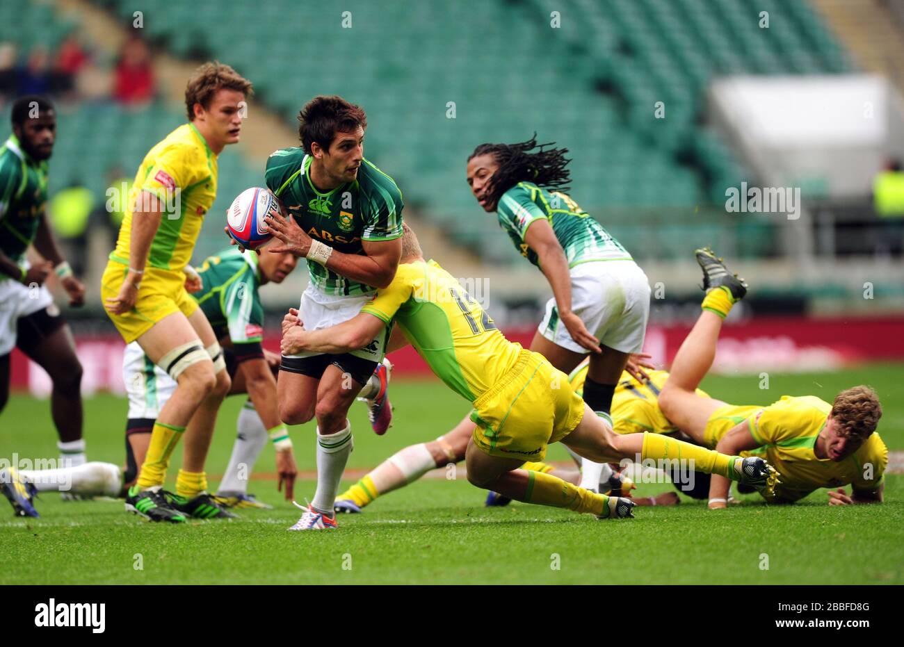 South Africa's Stephan Dippenaar in action against Australia's Cameron ...