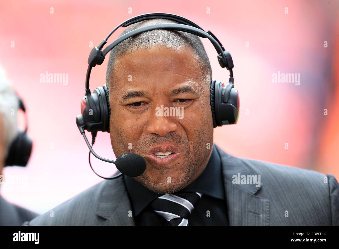 John Barnes working for ESPN Stock Photo - Alamy