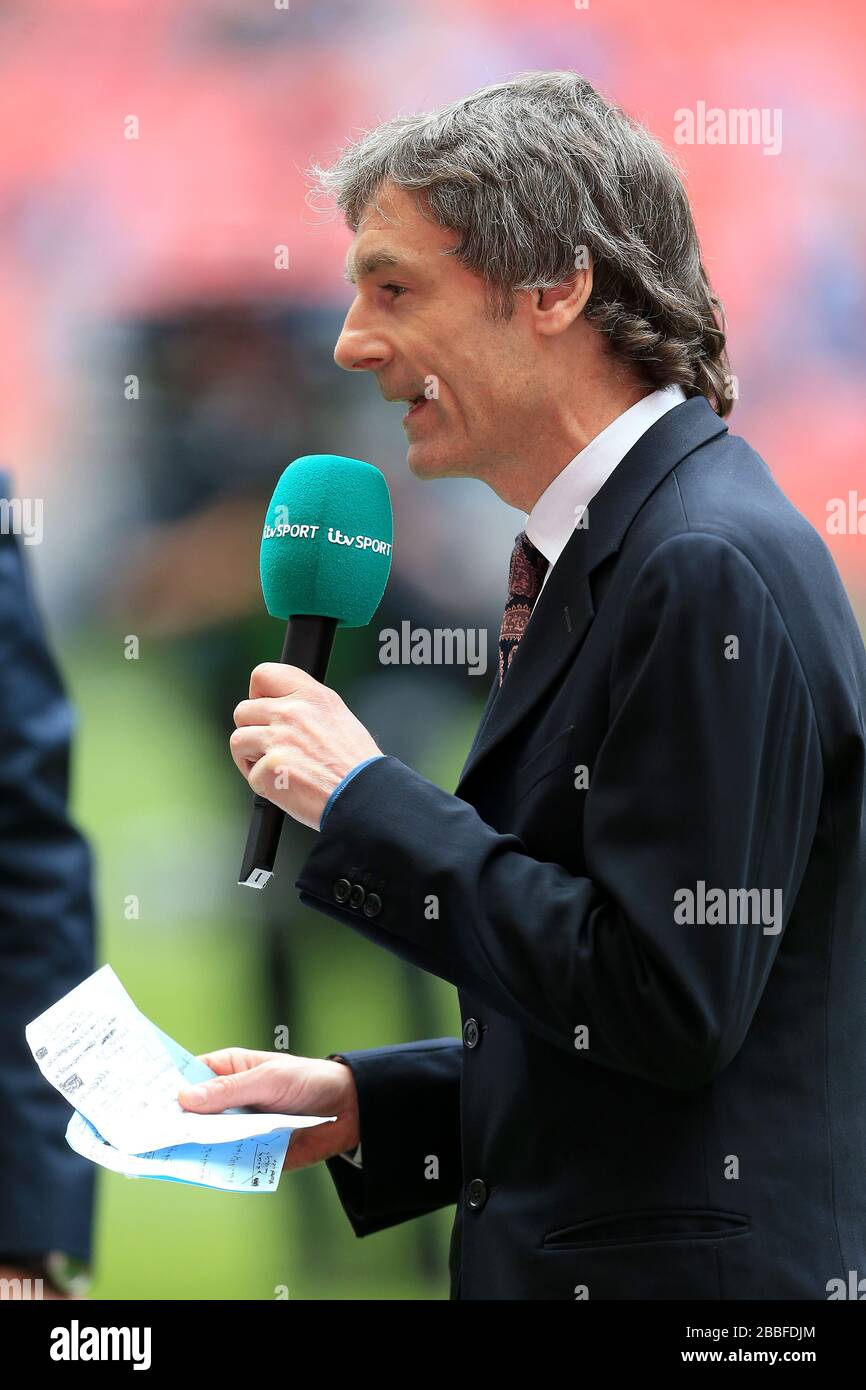 ITV Sport presenter Gabriel Clarke Stock Photo - Alamy