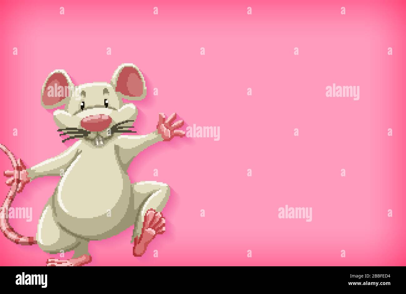 Background template with plain color and white mouse illustration Stock ...