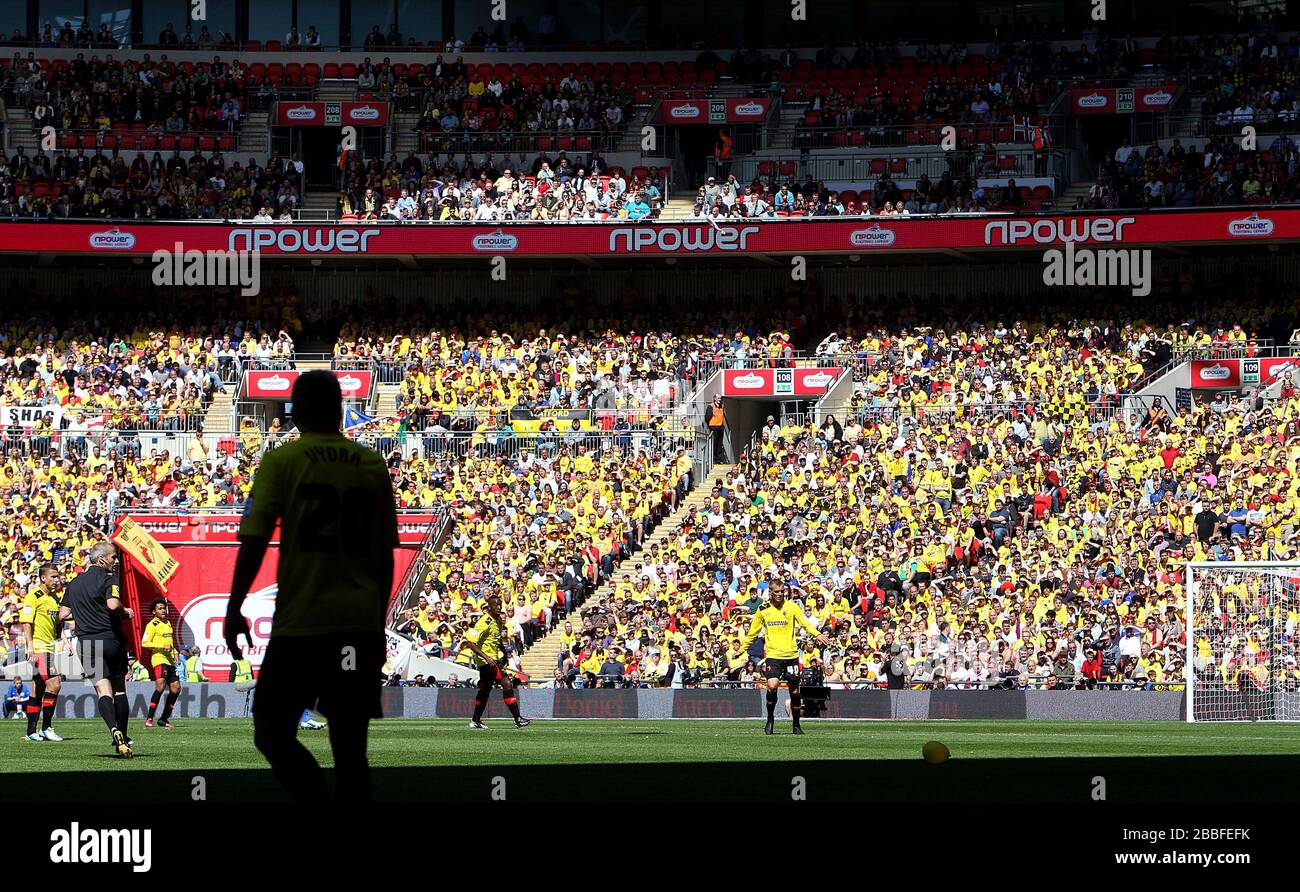 Watford fans in the stands hi-res stock photography and images - Alamy