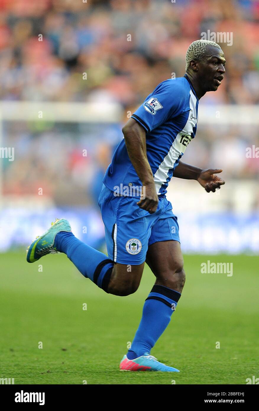 Arouna Kone, Wigan Athletic Stock Photo - Alamy