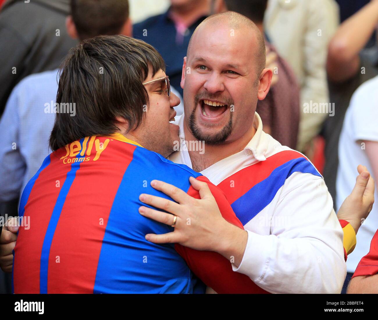 Crystal palace fans celebrate in hi-res stock photography and images ...