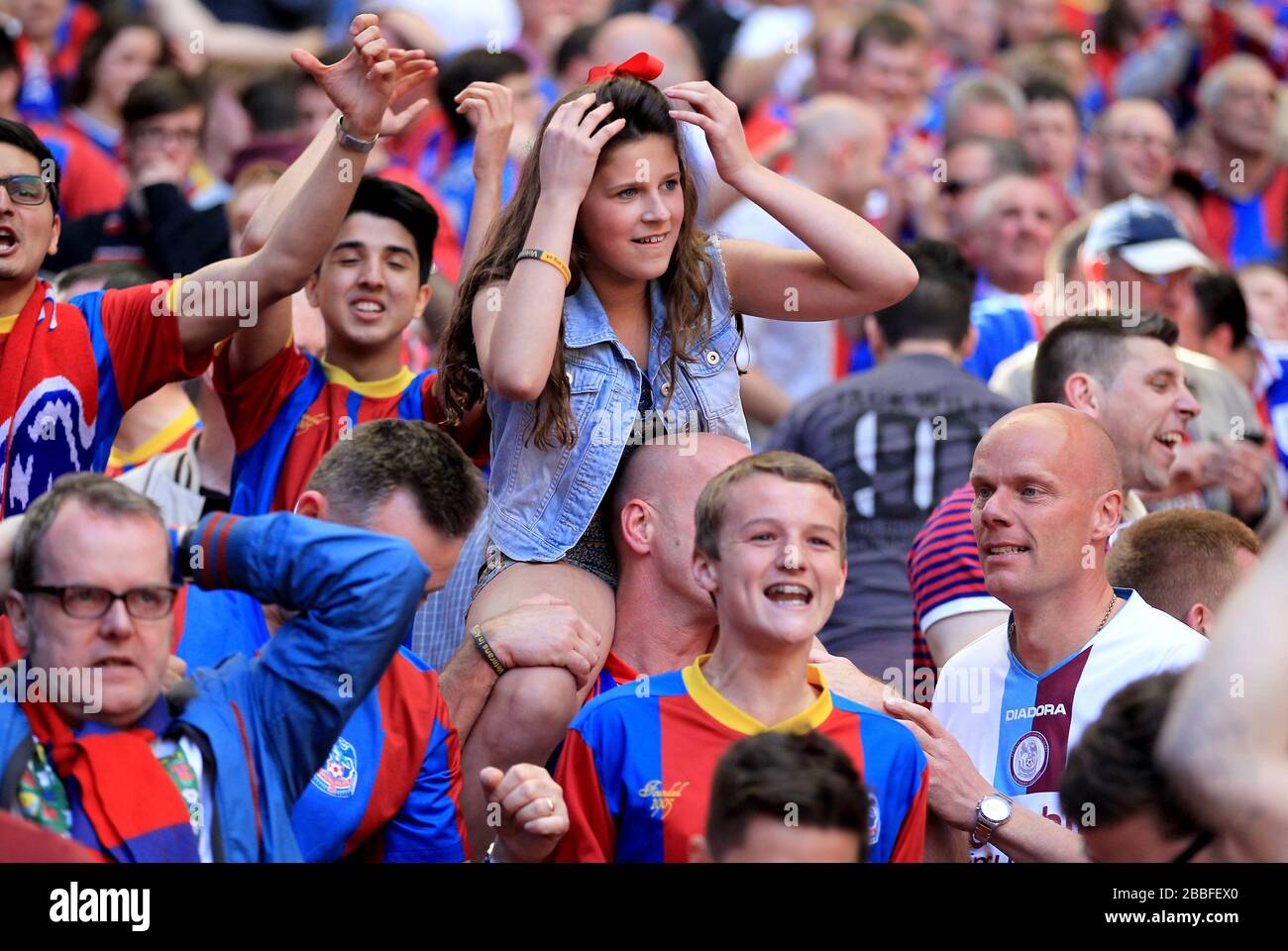 Crystal palace fans celebrate in hi-res stock photography and images ...