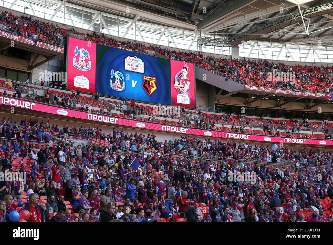 Crystal palace fans in stands hi-res stock photography and images - Alamy