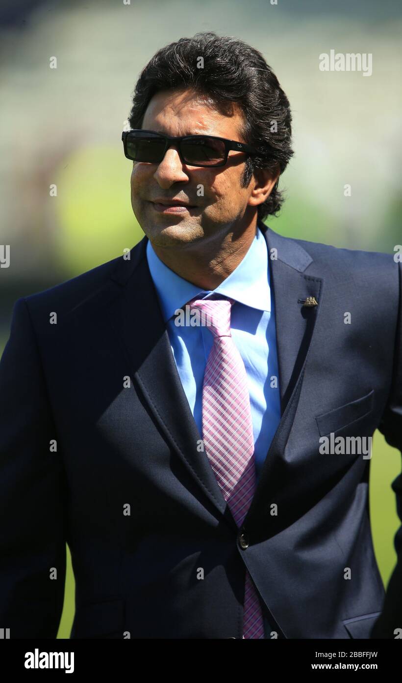 Former Pakistan cricketer Wasim Akram Stock Photo - Alamy