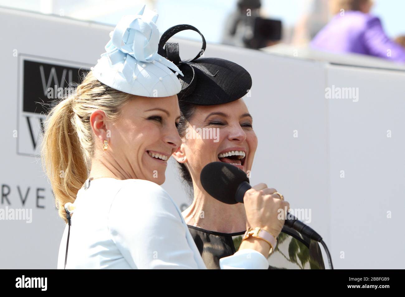 Harvey Nichols fashion group director Paula Reed (right) with Channel 4 ...