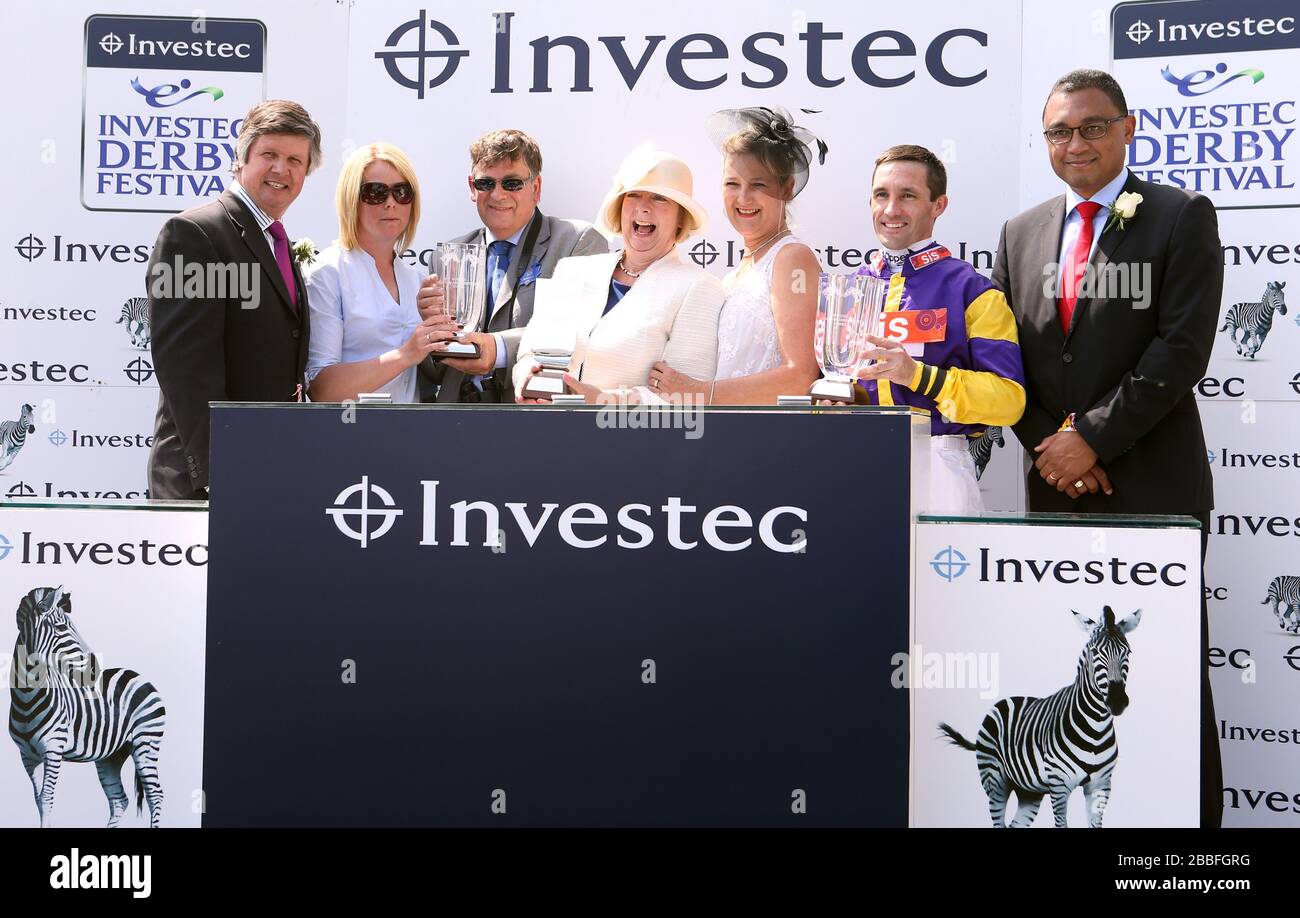 Winners presentation for the Investec Wealth & Investment Handicap with ...