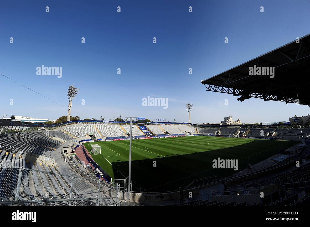 General view of the Bloomfield Stadium ahead of the game between ...