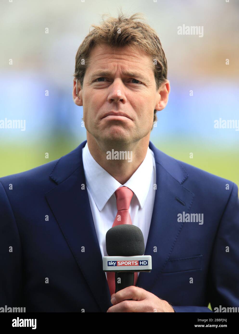 Ex England player and SKY commentator Nick Knight Stock Photo - Alamy