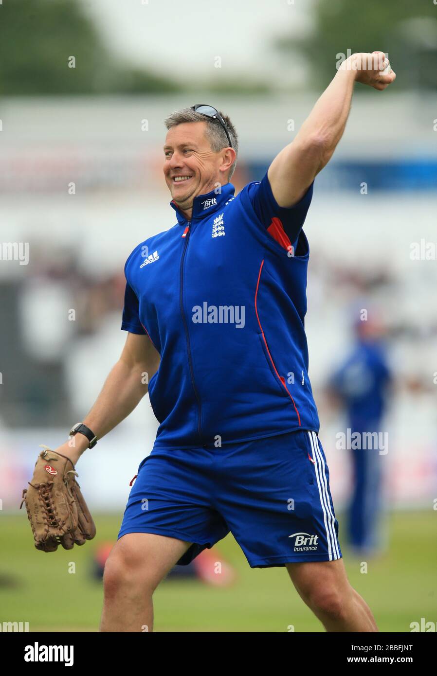 England's coach Ashley Giles Stock Photo - Alamy