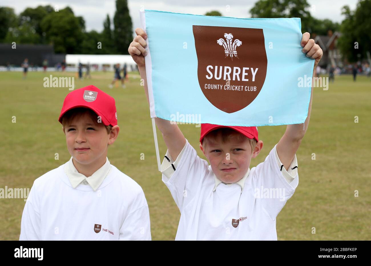 Young surrey mascots before the game hi-res stock photography and ...