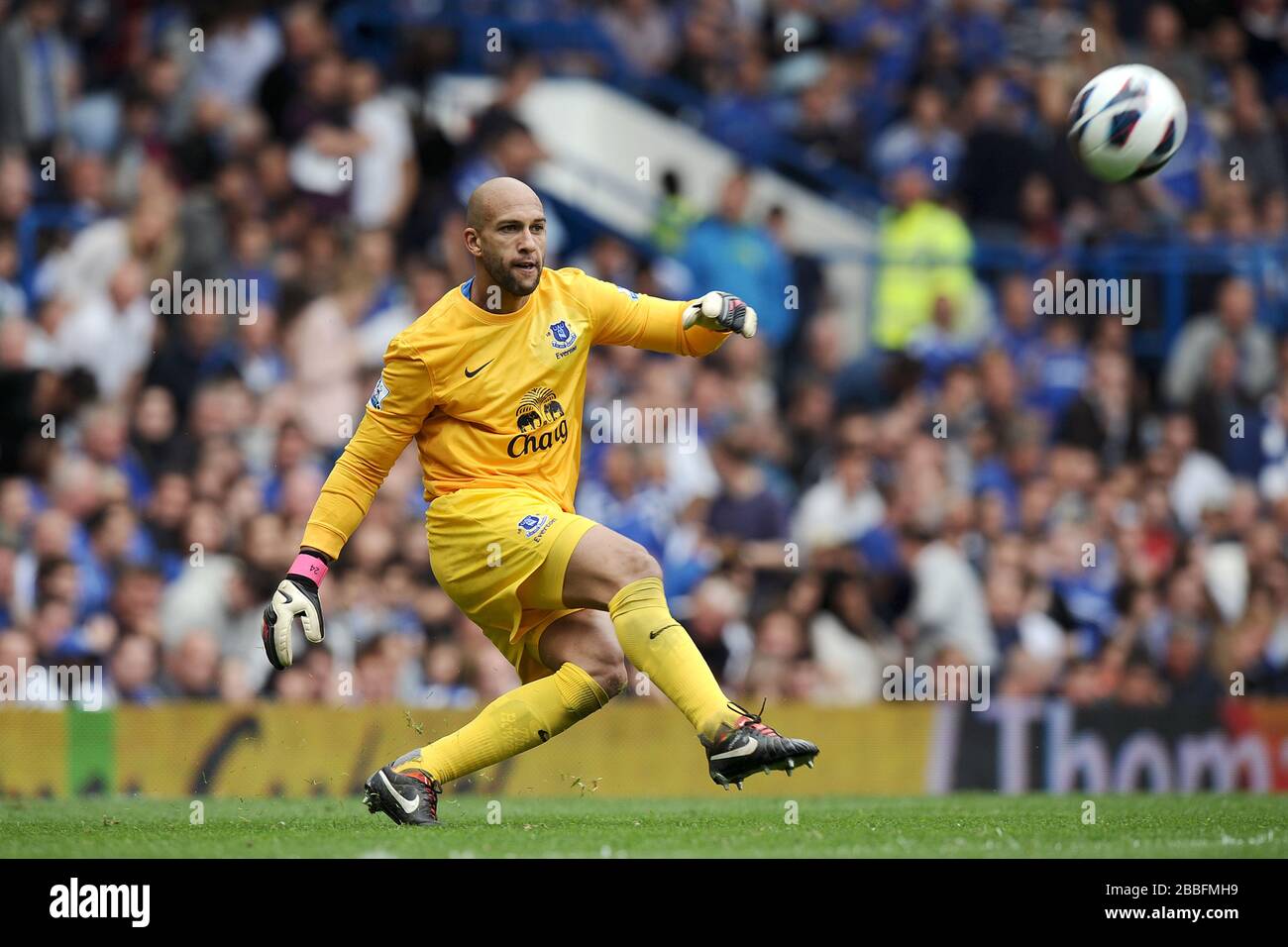 Goalkeeper takes goal kick hi-res stock photography and images - Alamy