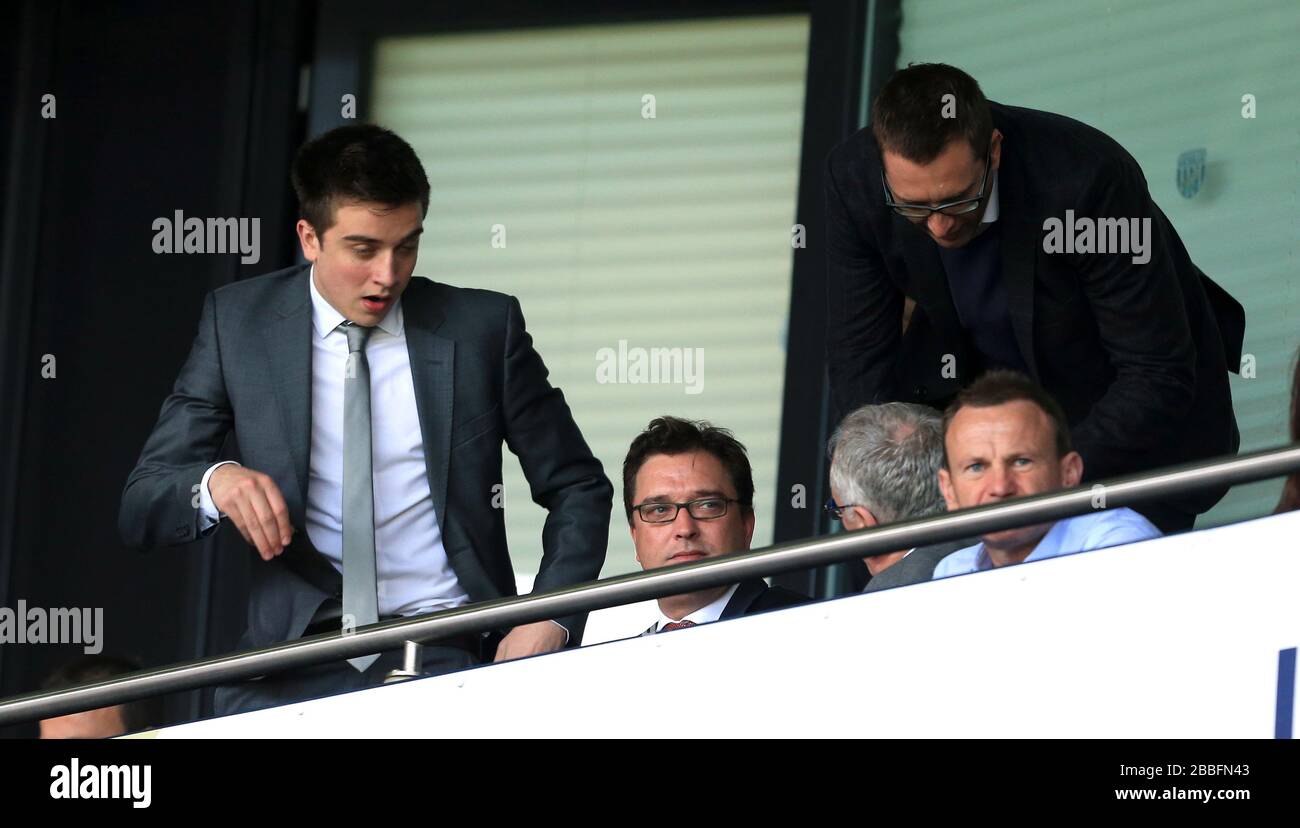 Sir Alex Ferguson's son's Mark (top right) and Jason (bottom centre) in ...