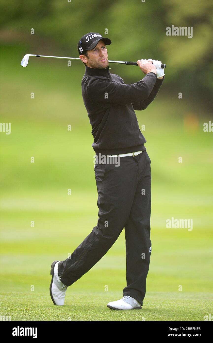 France's Gregory Bourdy in action during Day One of the 2013 BMW PGA Championship, at Wentworth ...