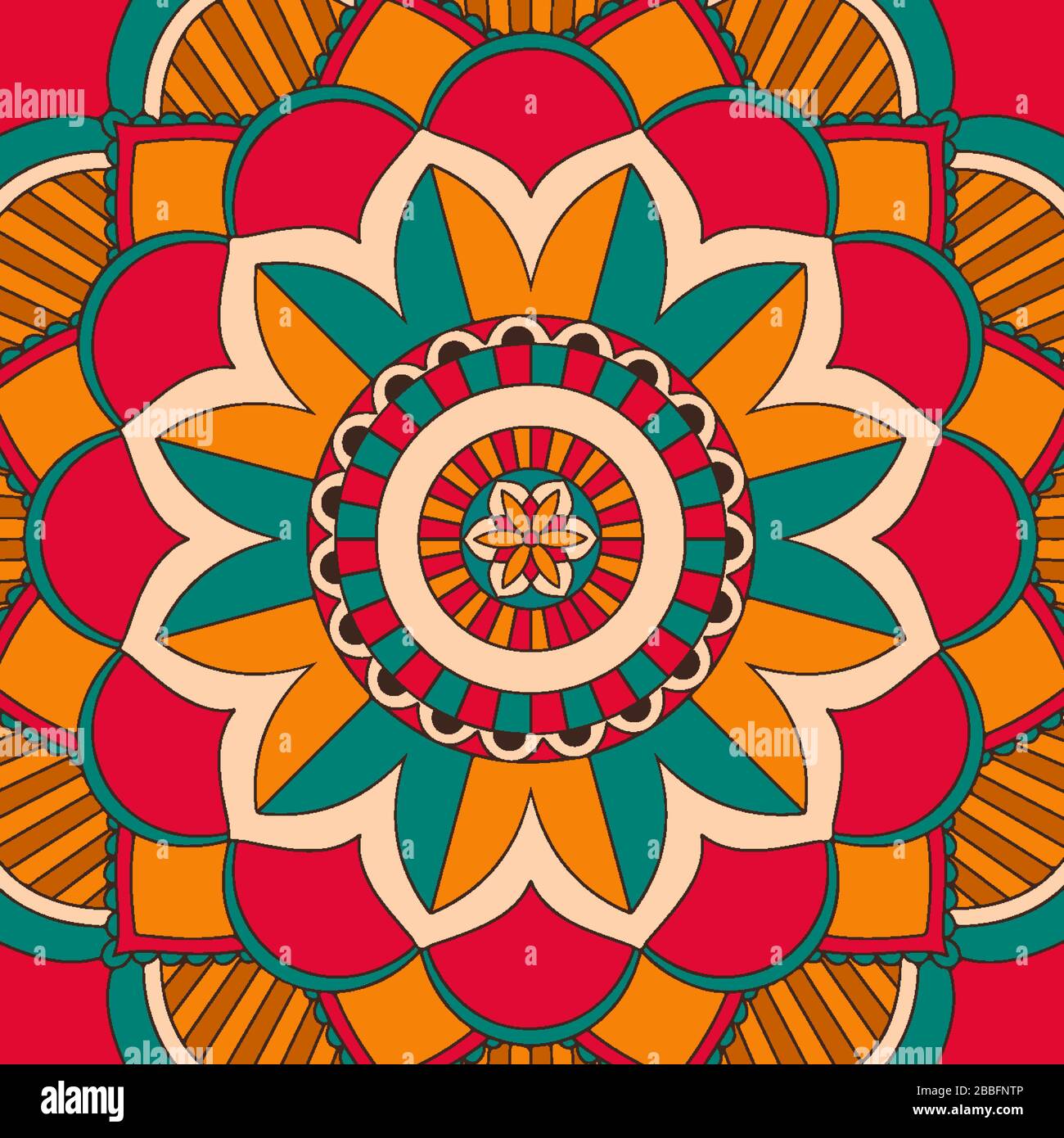 Background template with mandala pattern design illustration Stock ...