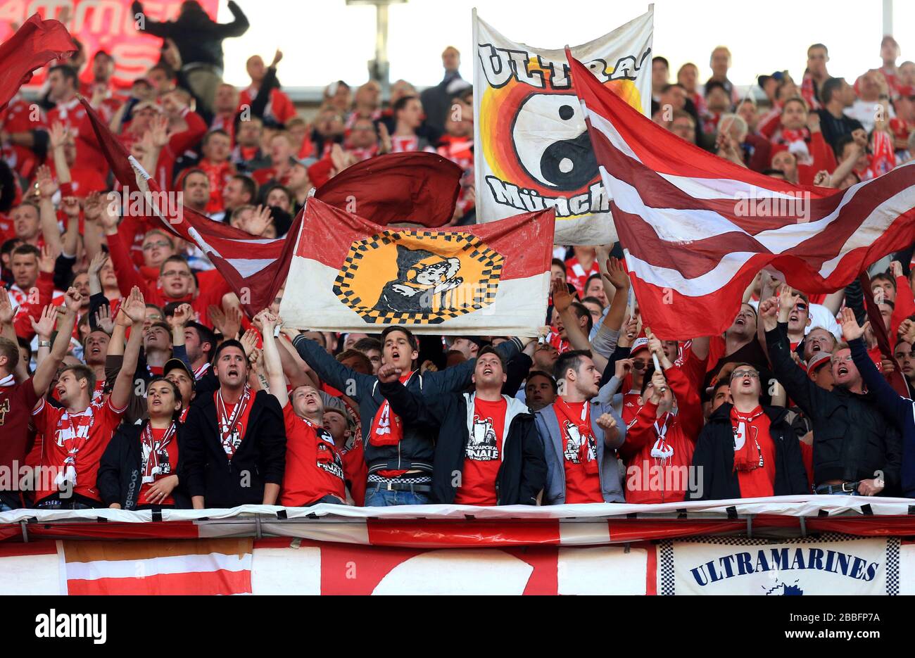 Bayern Munich fans in the stands Stock Photo - Alamy