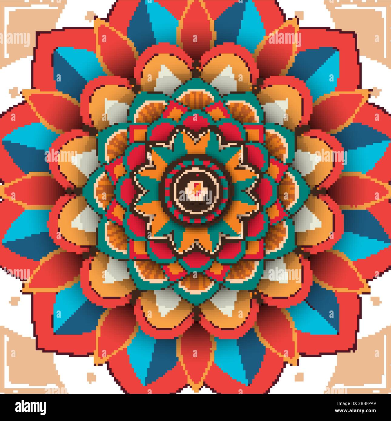 Colorful mandala patterns design illustration Stock Vector Image & Art ...