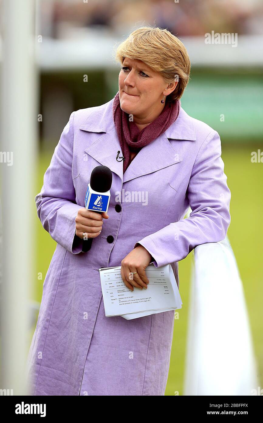 Clare Balding, Channel 4 Racing Presenter Stock Photo - Alamy