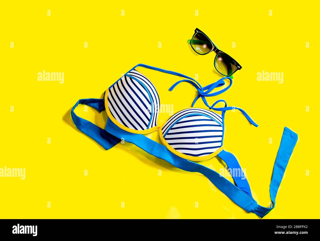 Yellow bikini with hi-res stock photography and images - Alamy
