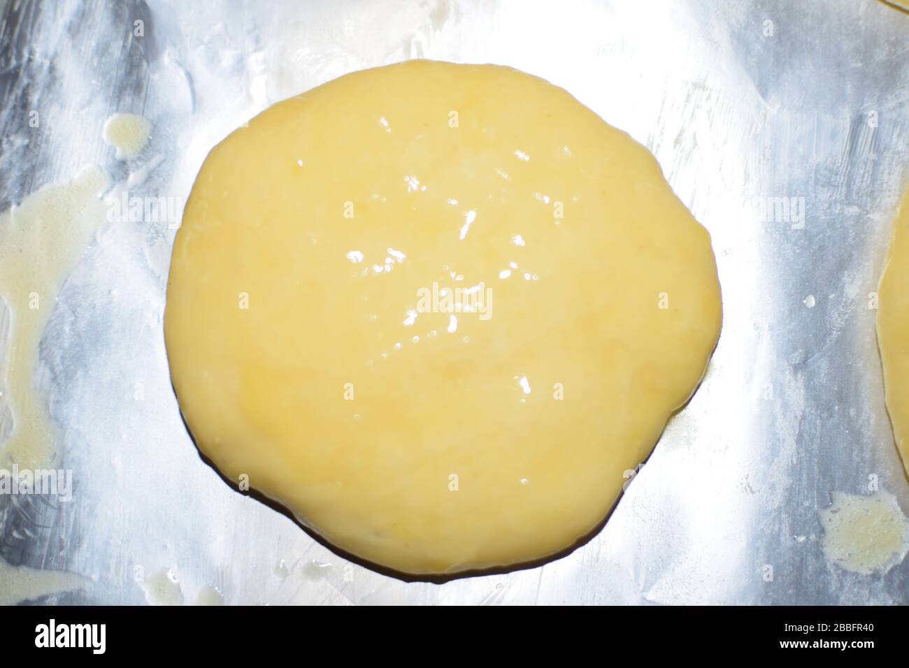 Homemade baked buns with space to add text Stock Photo - Alamy