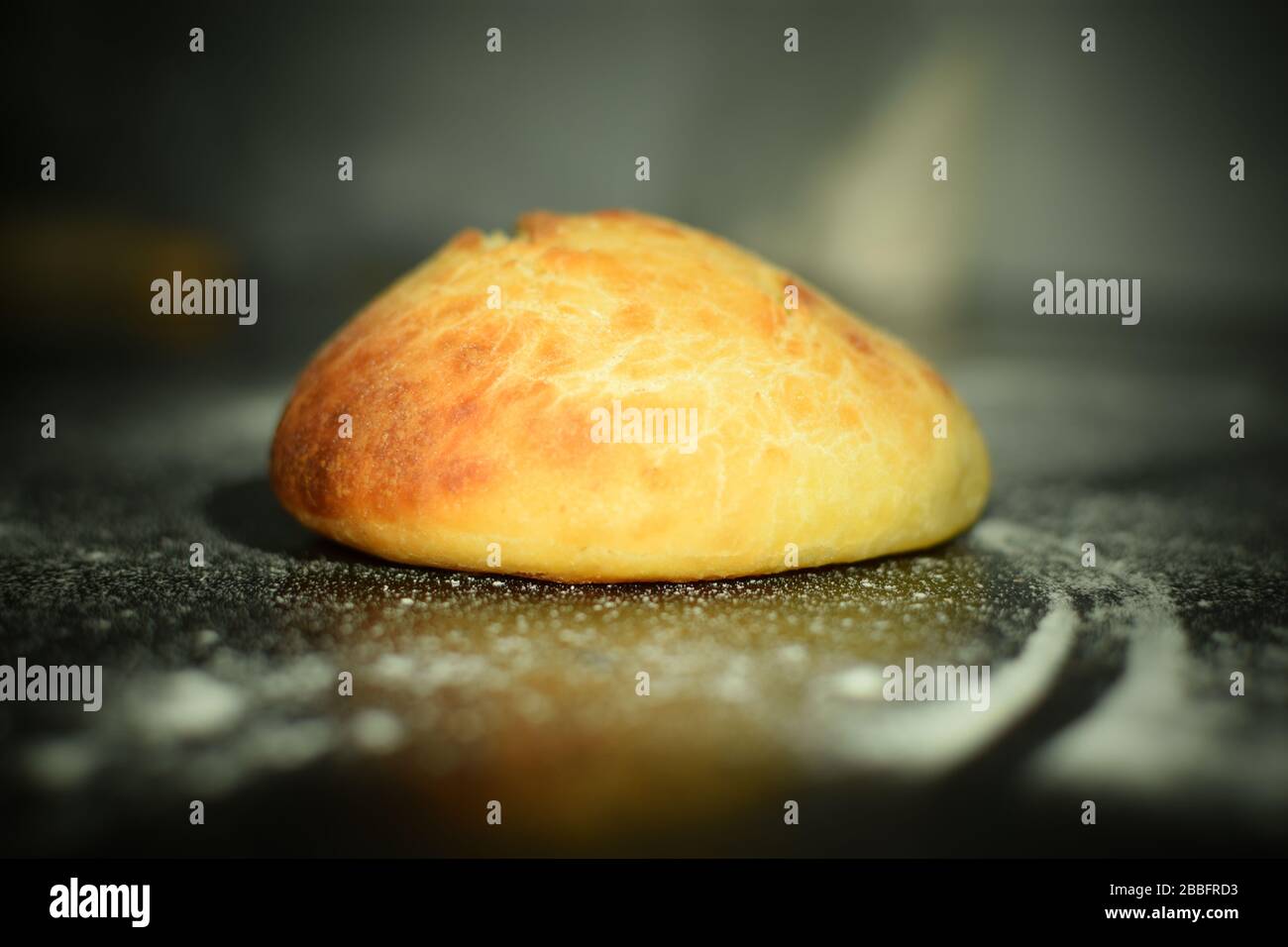Homemade baked buns with space to add text Stock Photo - Alamy