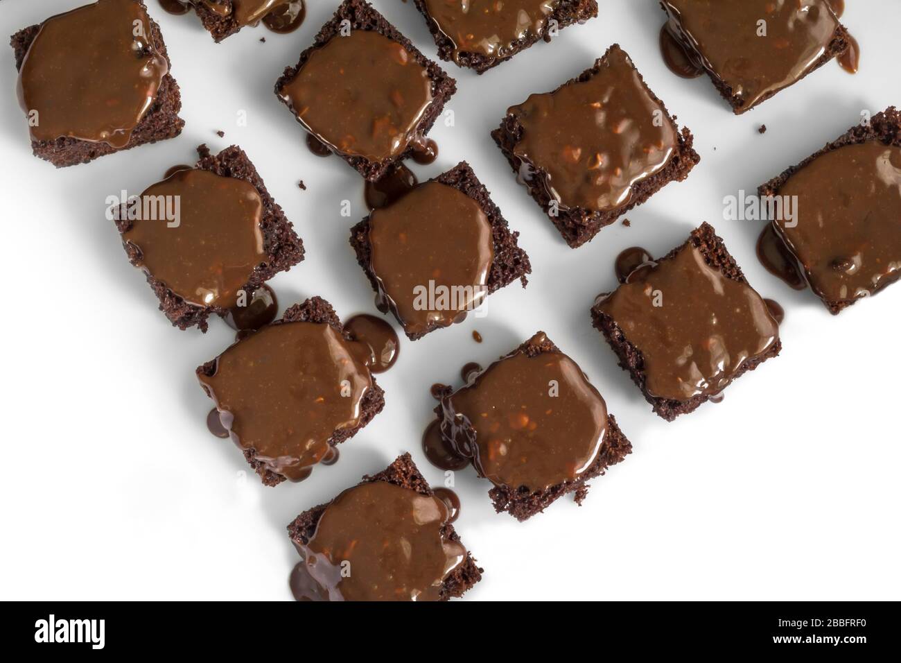 Chocolate brownie blocks hi-res stock photography and images - Alamy