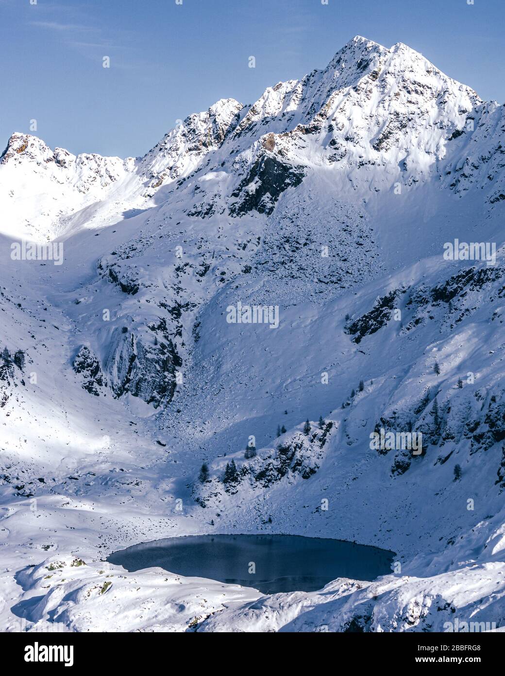 The mountains of Tartano Valley, near the town of Morbegno, Italy ...