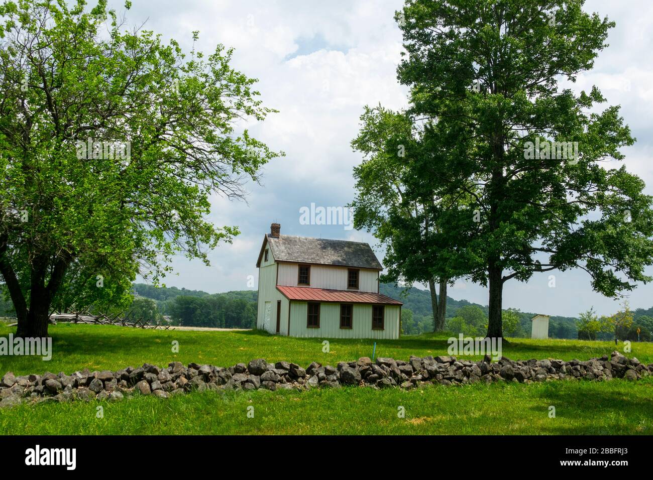 Typical farm house on the battfields of Gettysburg National Civil War ...