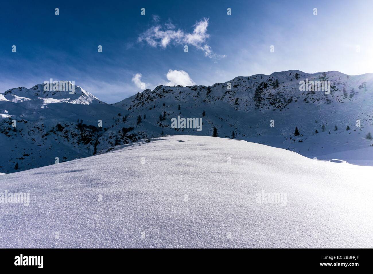 The mountains of Tartano Valley, near the town of Morbegno, Italy ...