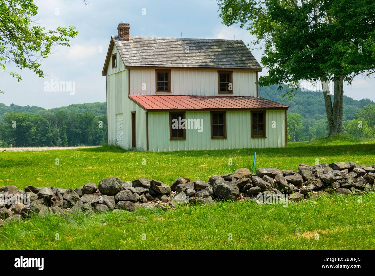 Typical farm house on the battfields of Gettysburg National Civil War ...