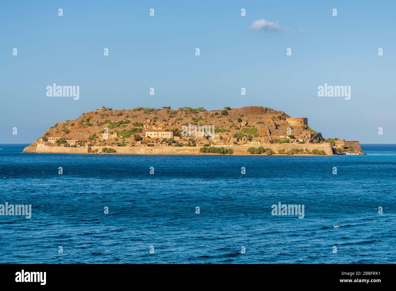 Aerial view of Spinalonga Island, Crete, Greece Stock Photo - Alamy