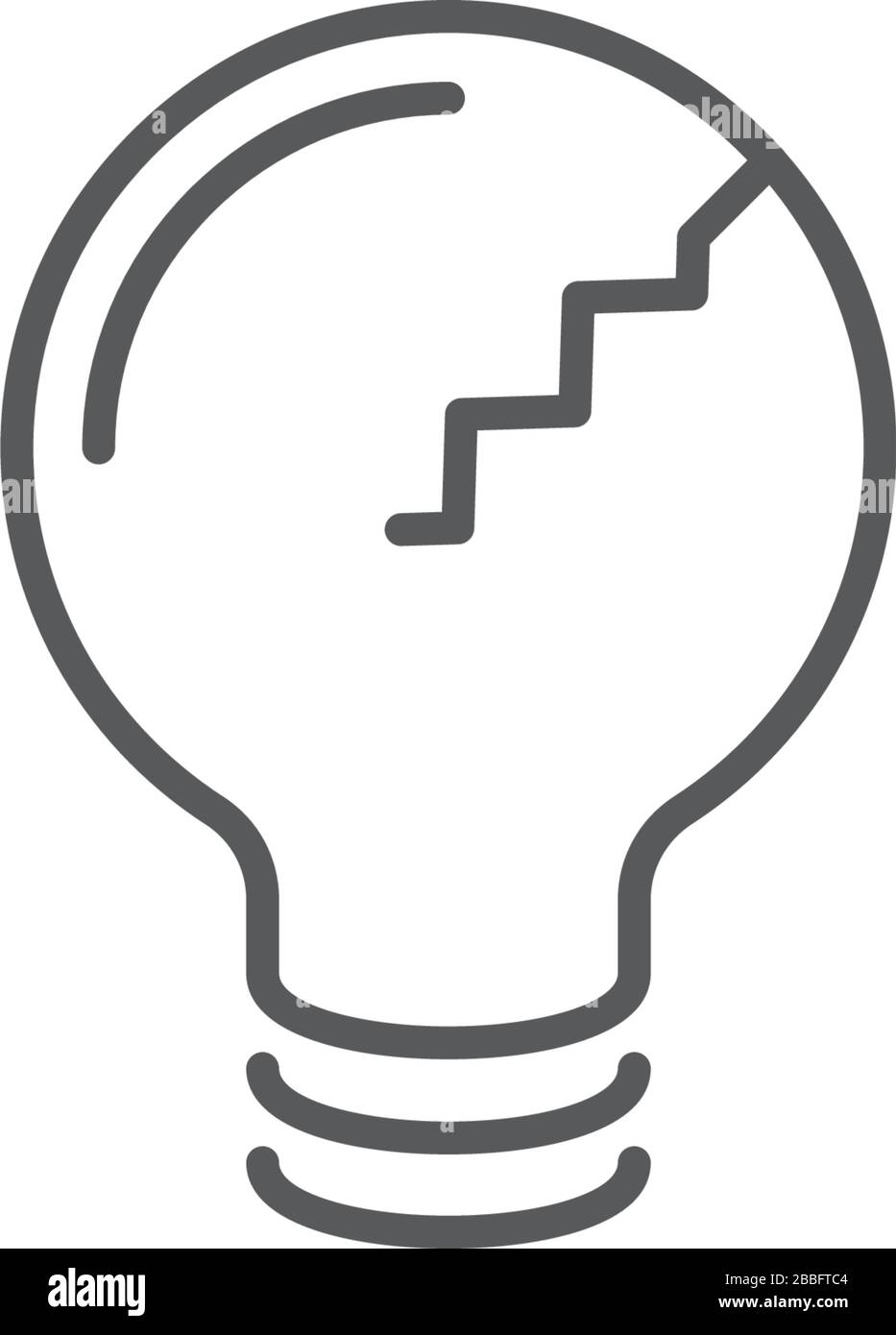 Light bulb recycling vector icon symbol isolated on white background ...