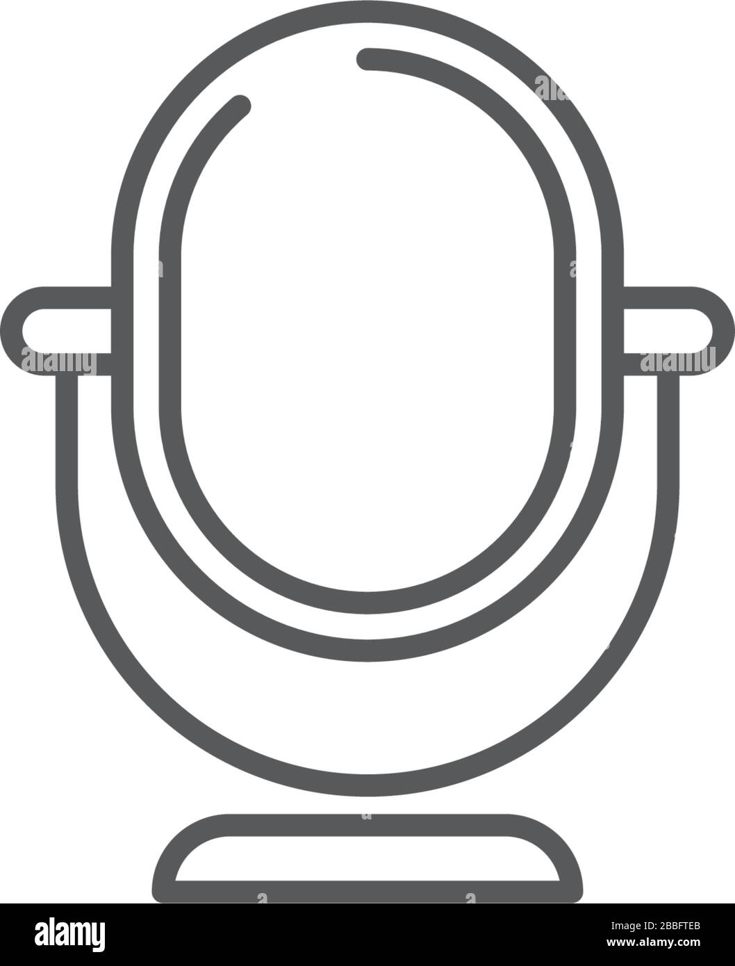 Car rear view mirror vector icon symbol isolated on white background ...