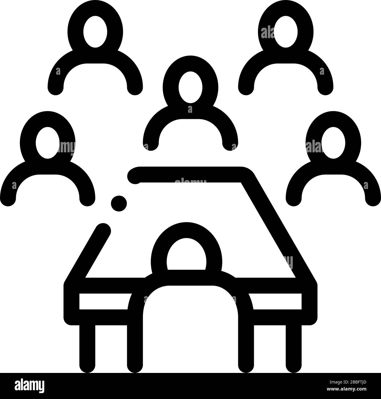 business seminar icon vector outline illustration Stock Vector Image ...