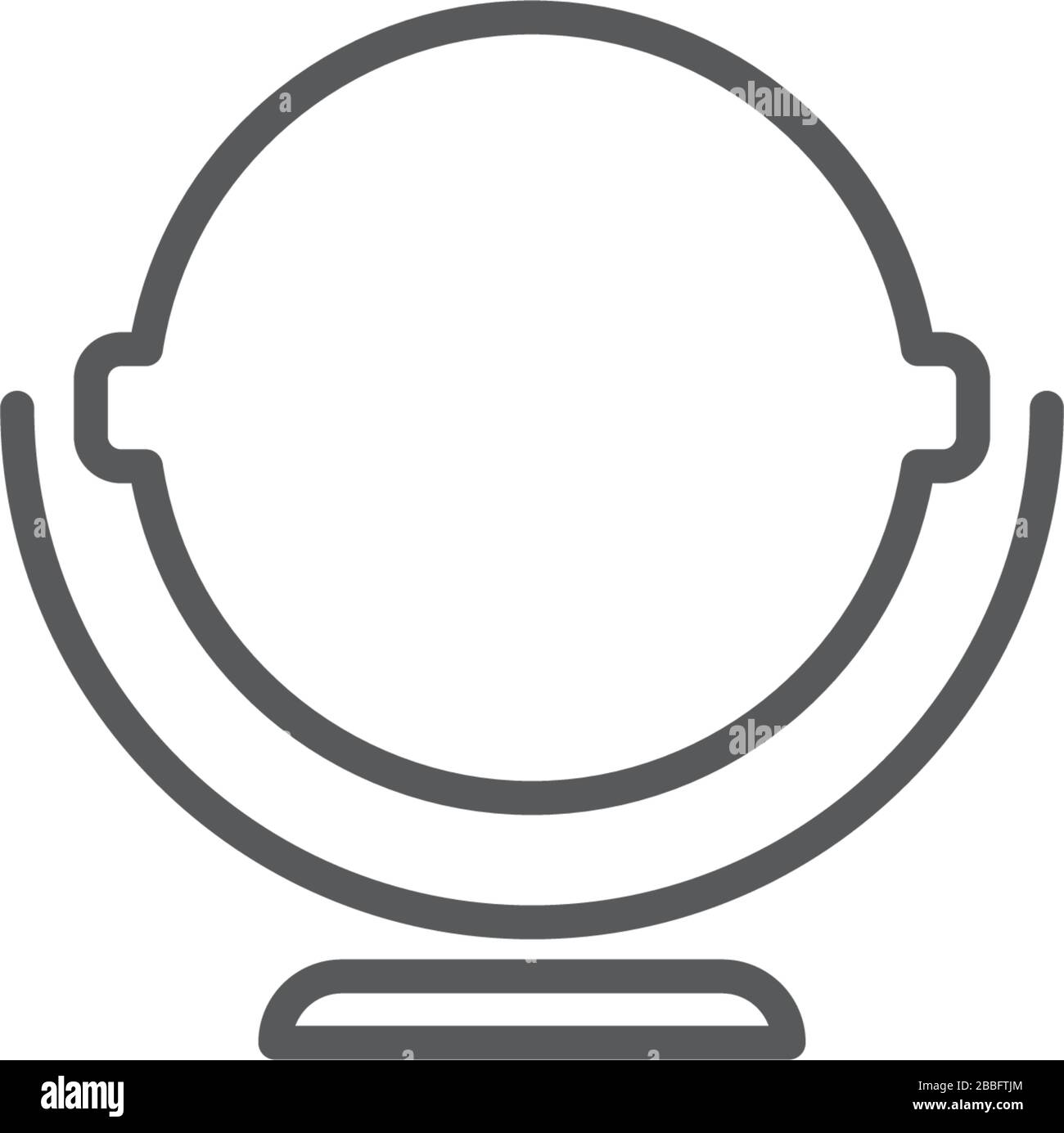 Car rear view mirror vector icon symbol isolated on white background ...