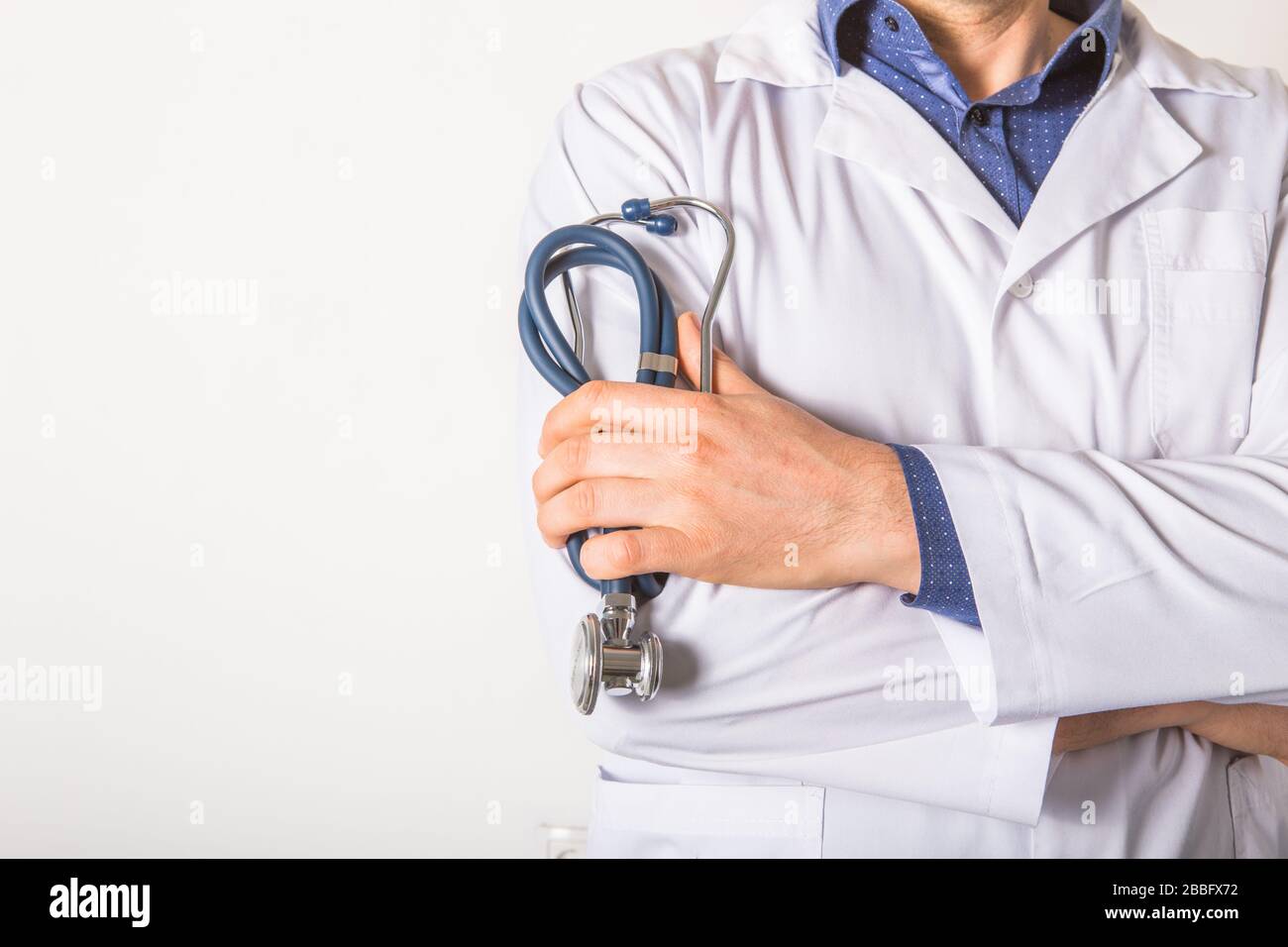 Doctors with stethoscope, at hospital. Healthcare medical staff ...