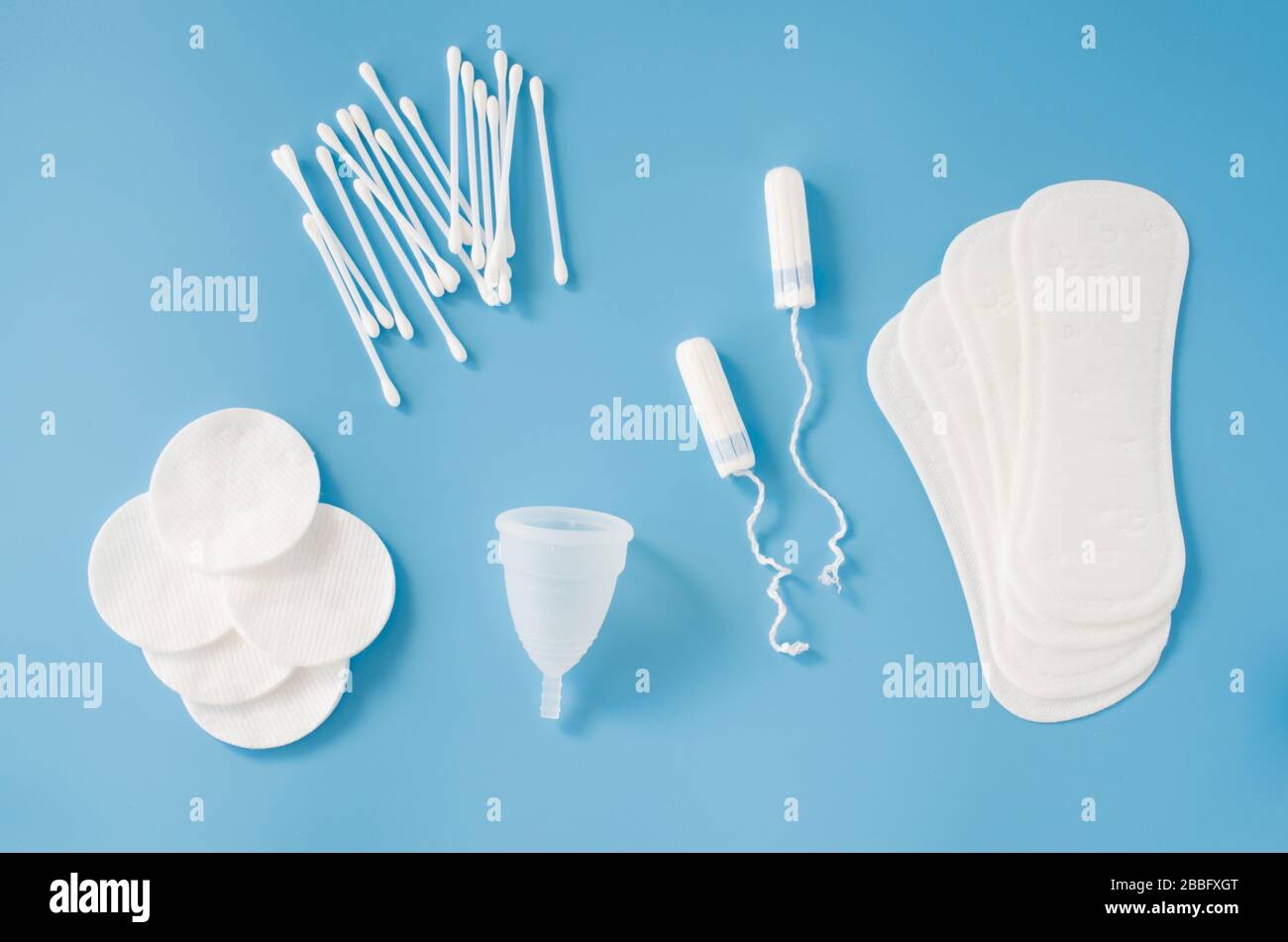 Feminine hygiene accessories. Concept of feminine hygiene during ...